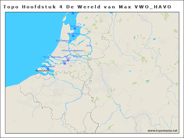 Topografie Topo Hoofdstuk 4 De Wereld van Max VWO_HAVO | www.topomania.net